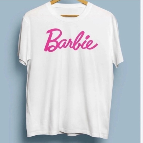 Barbie | Tops | Barbie Logo Tshirt Small | Poshmark